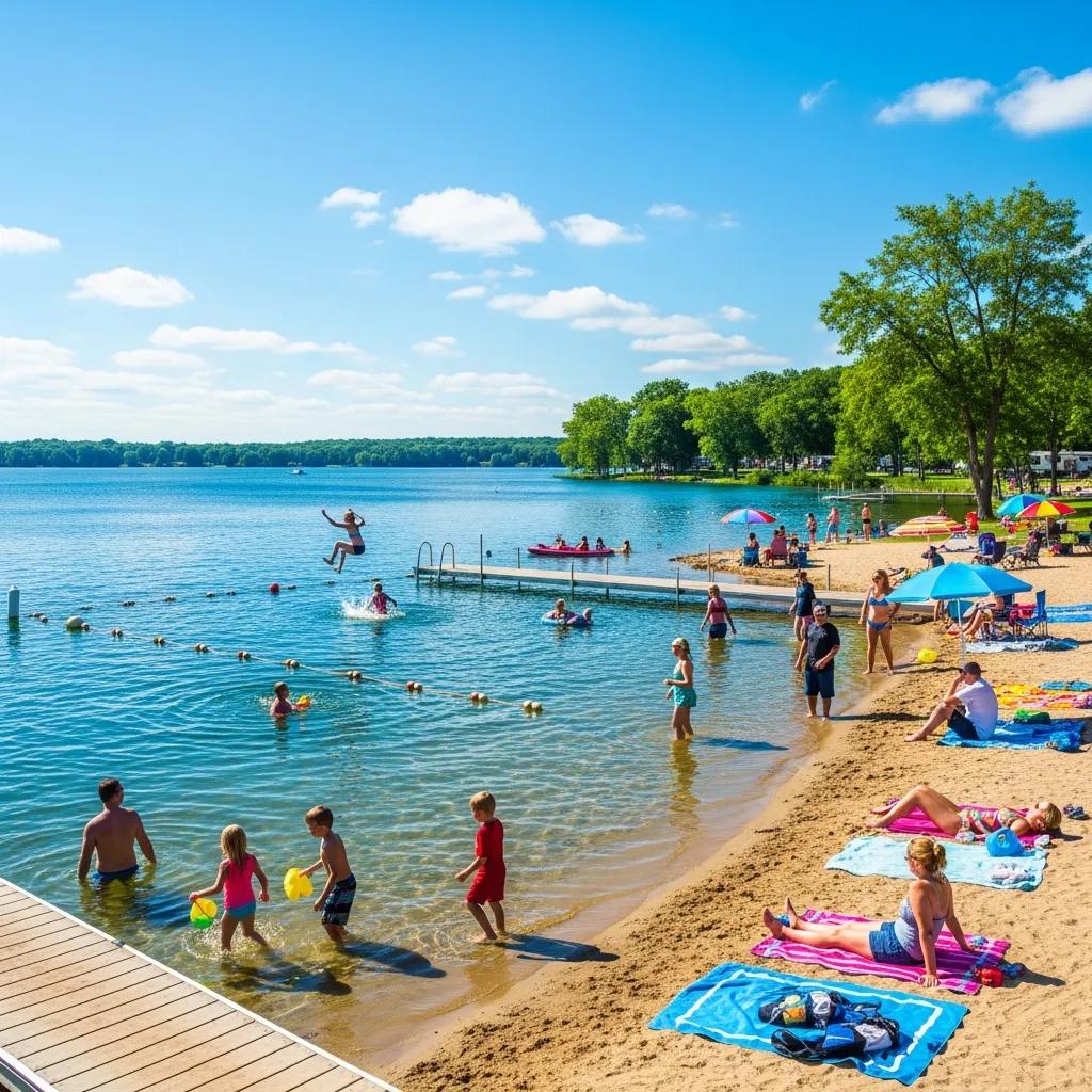 Top Campgrounds Near Michigan Lakes Perfect for Swimming