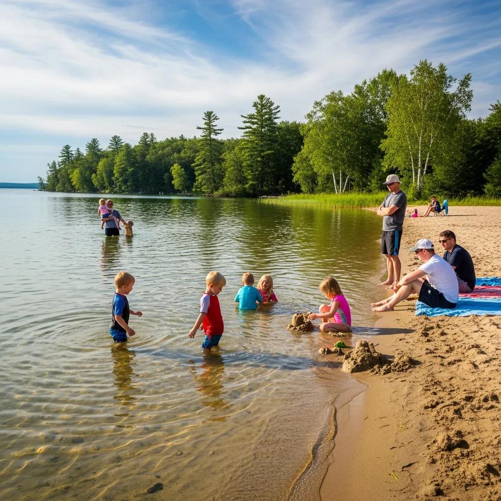 Family-Friendly Campgrounds Near Michigan Lakes for Swimming