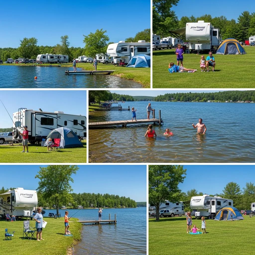 Experience Nature at Campgrounds Near Portage Lake, Michigan