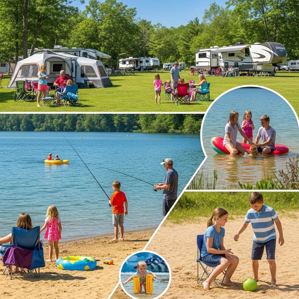 Unwind in Nature: Campgrounds Near Portage Lake, Michigan