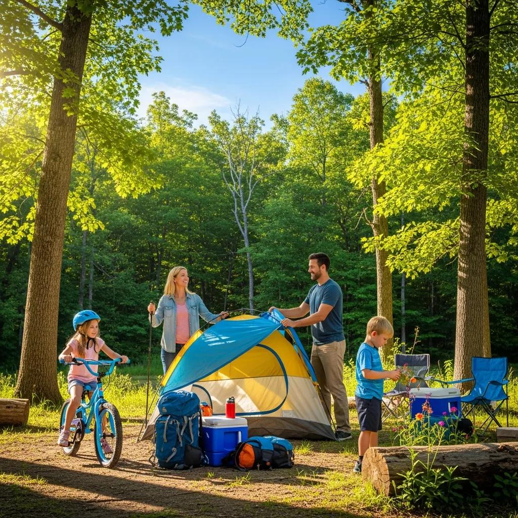 Explore Fun Family Campgrounds with Hiking and Biking Trails