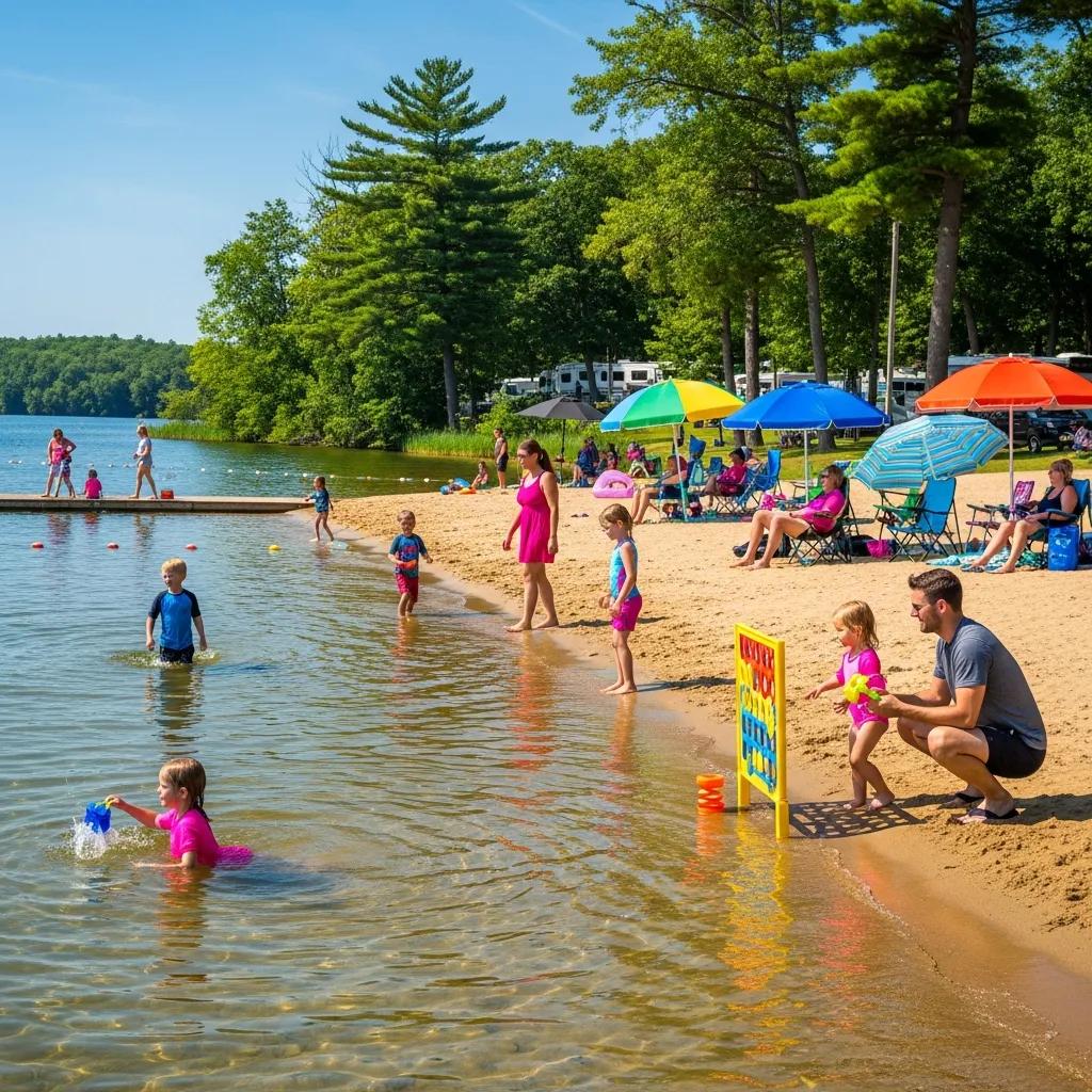 Discover Michigan Campgrounds with Fishing and Swimming Fun - GatherGrounds