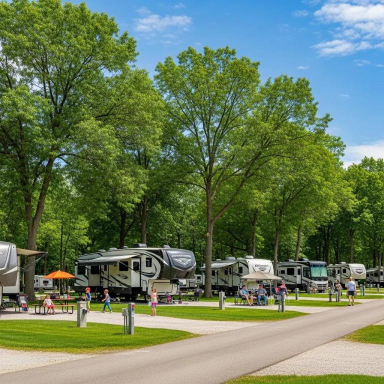 Discover Michigan's Campgrounds with Full Hook-Up RV Sites