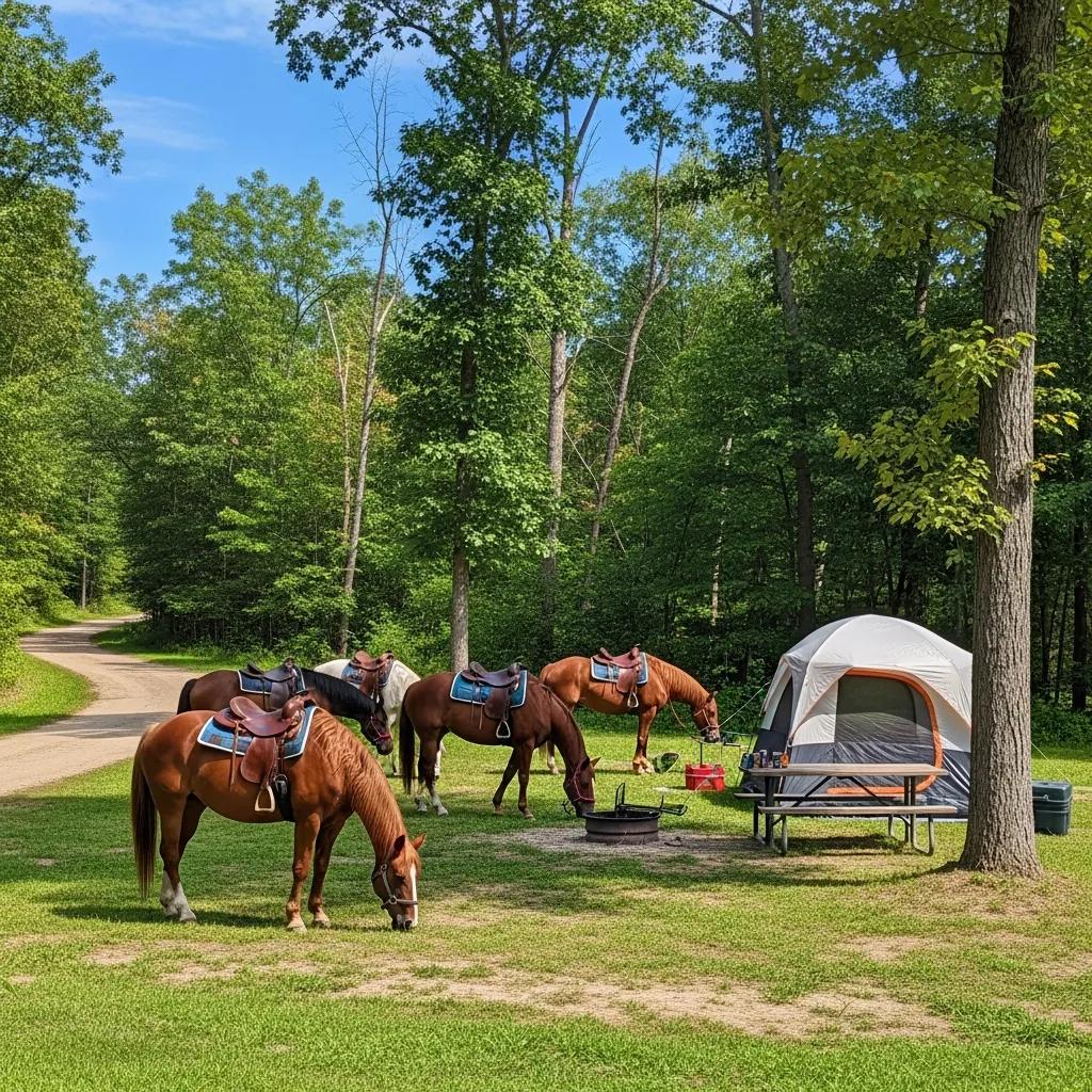 Explore Michigan Campgrounds with Scenic Equestrian Trails