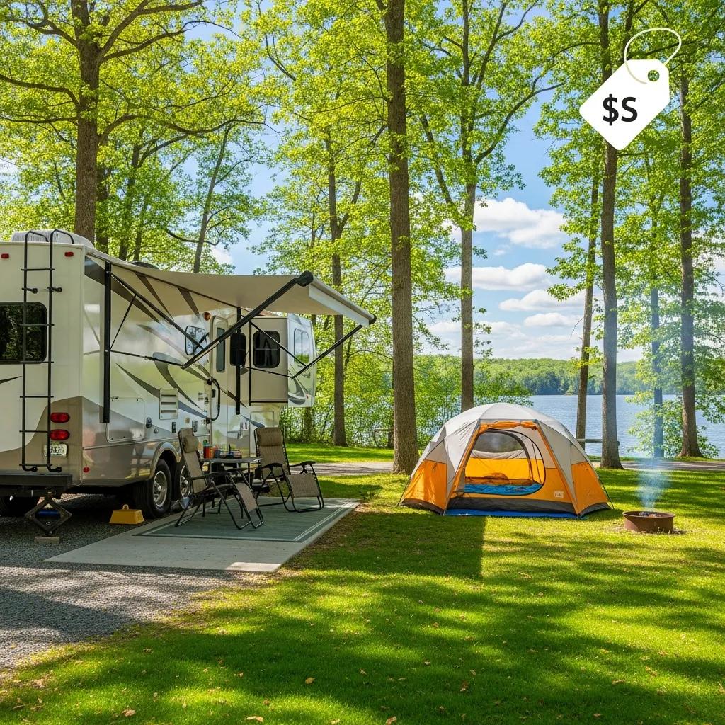 Discover Affordable Camping Pricing at Woodside Lake Park